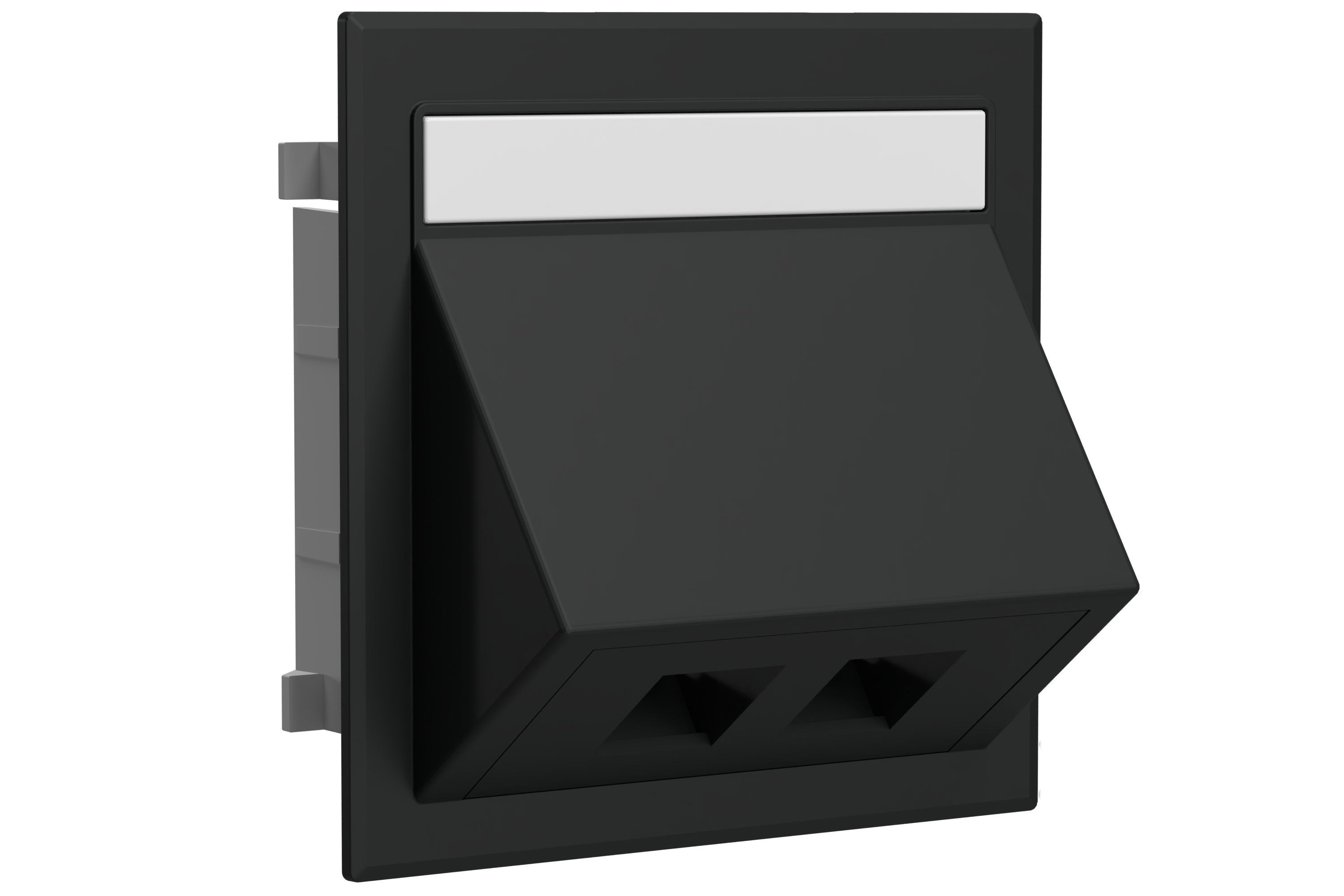 Data outlet double RJ45 black 9017 | Wibe group