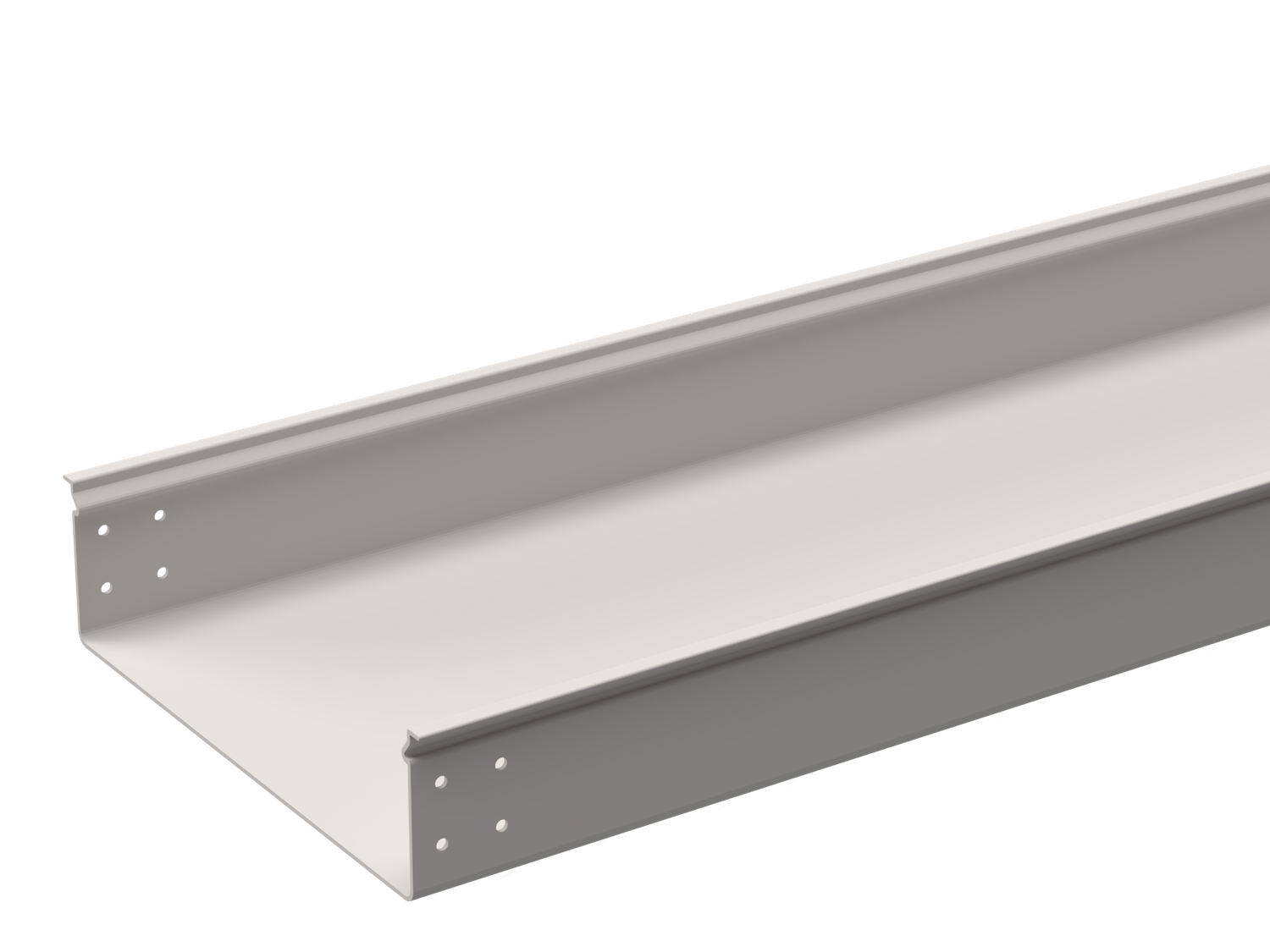 Solid tray/trough 400x110mm 3m PY1 | Wibe group