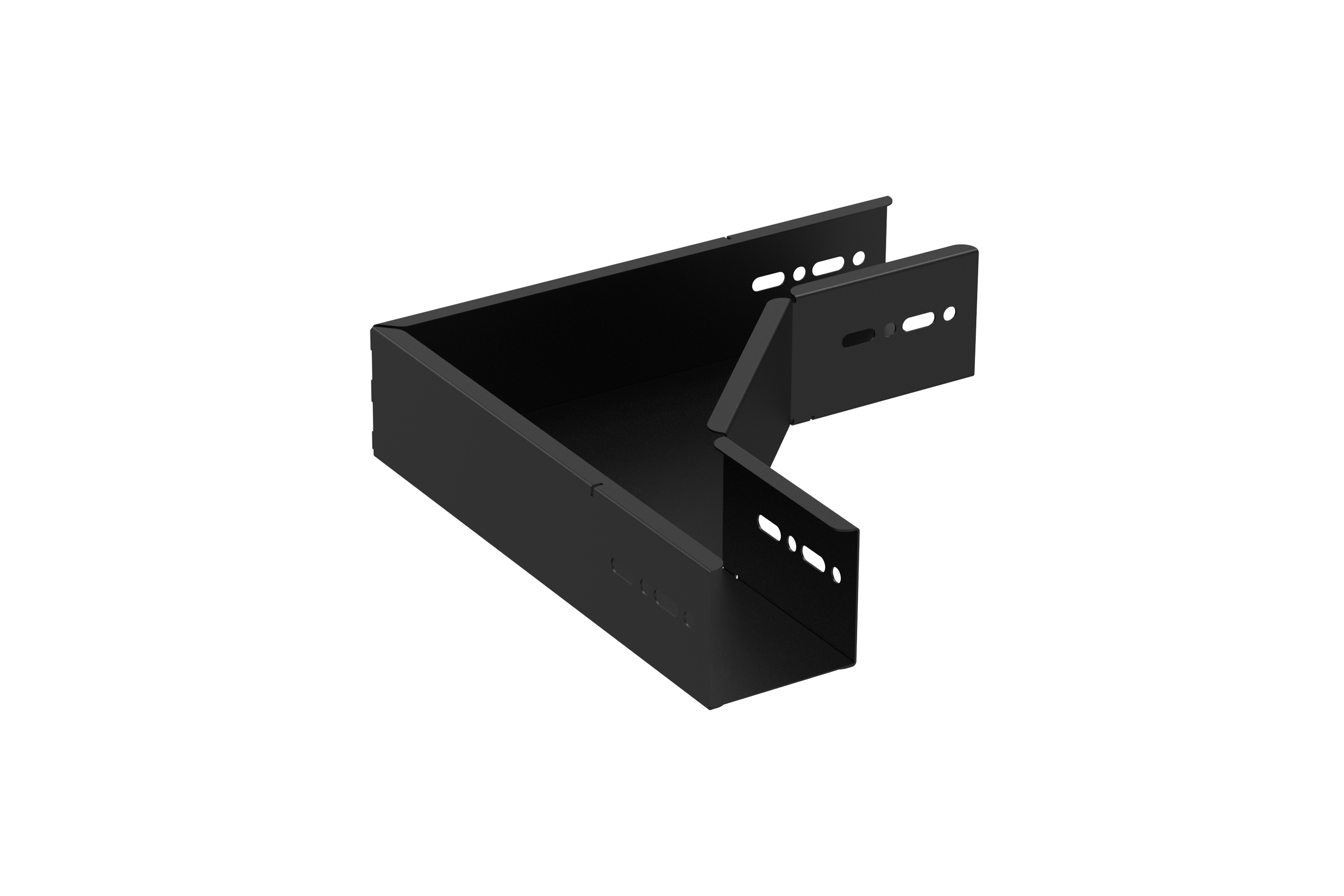 Fixed bend 90° 60x70 black | Wibe group