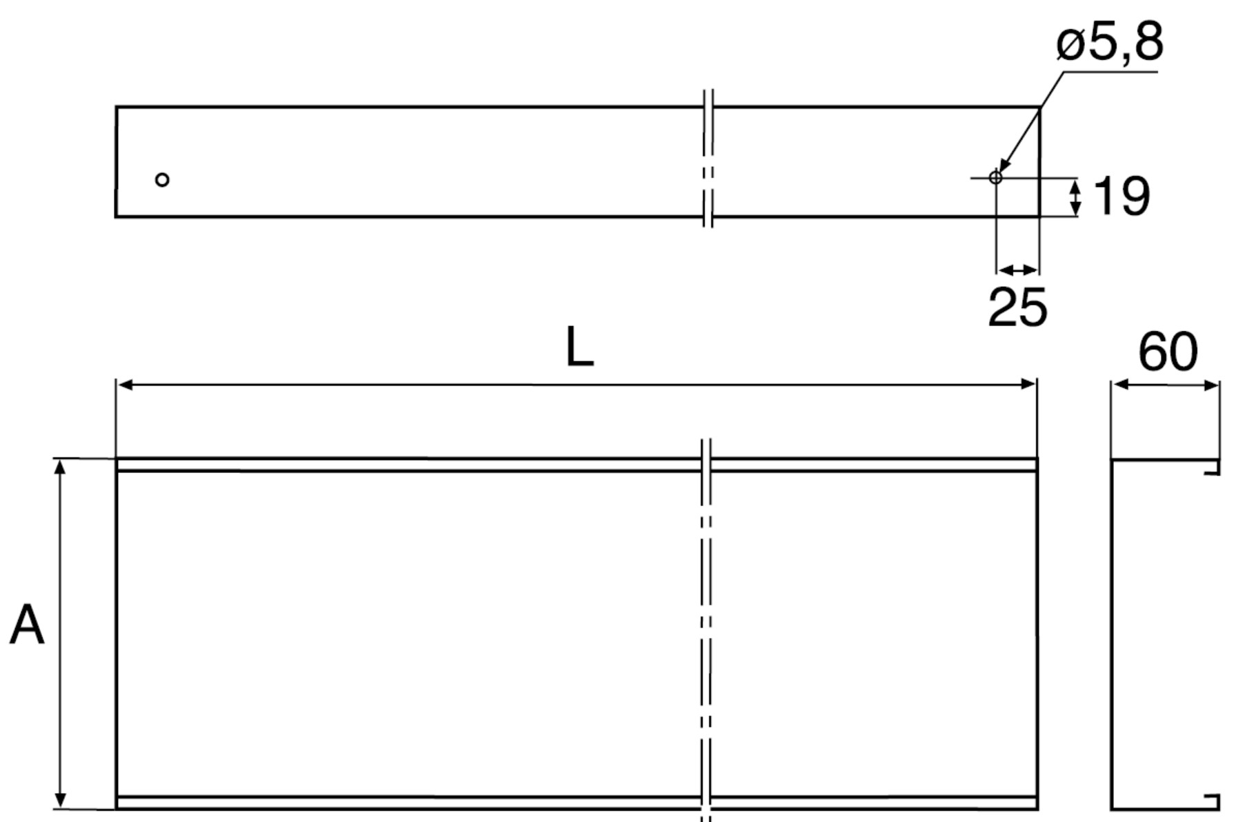 Cable tray W1/60-300 2m PG | Wibe group
