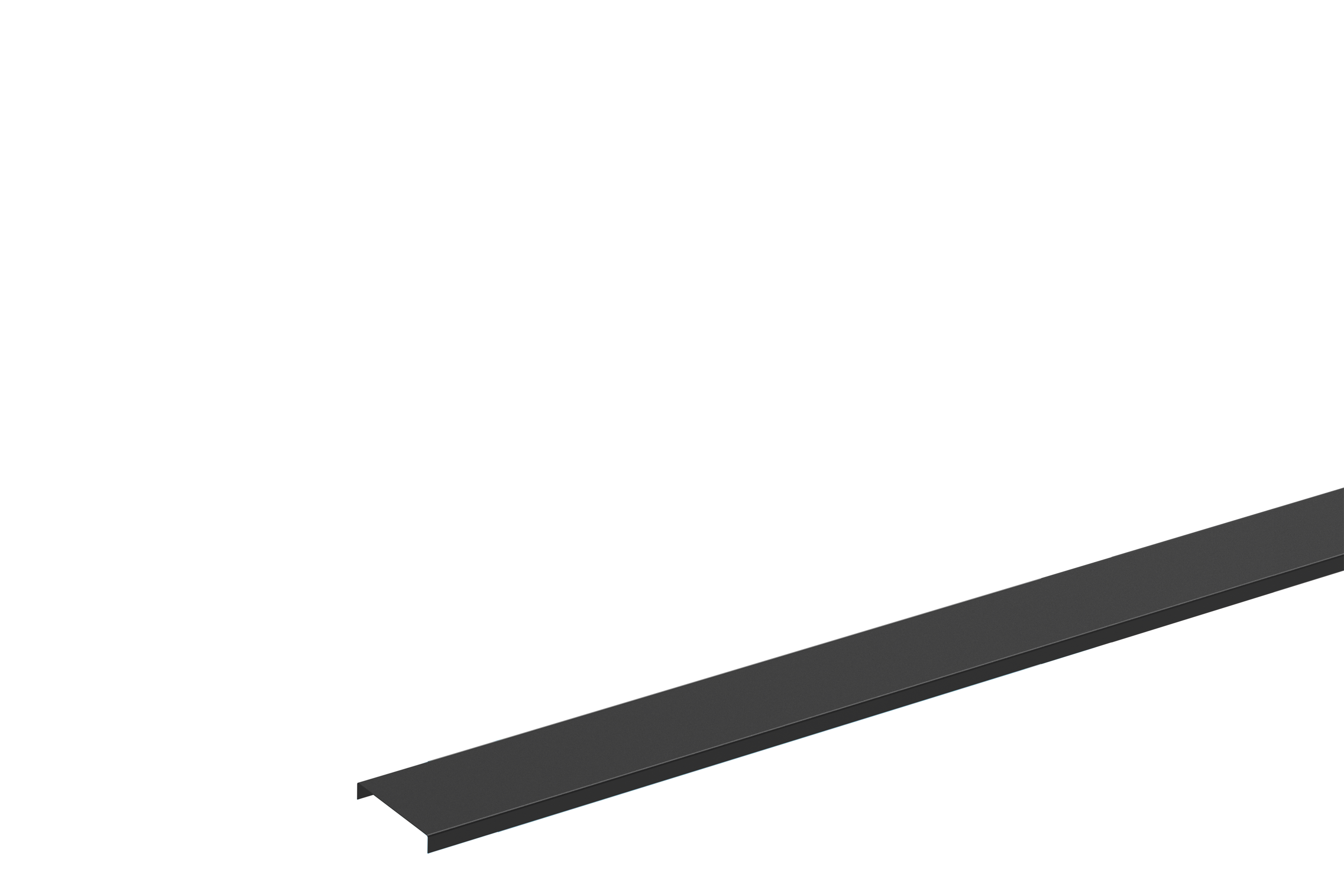 Cable tray cover 70 L=2m black | Wibe group