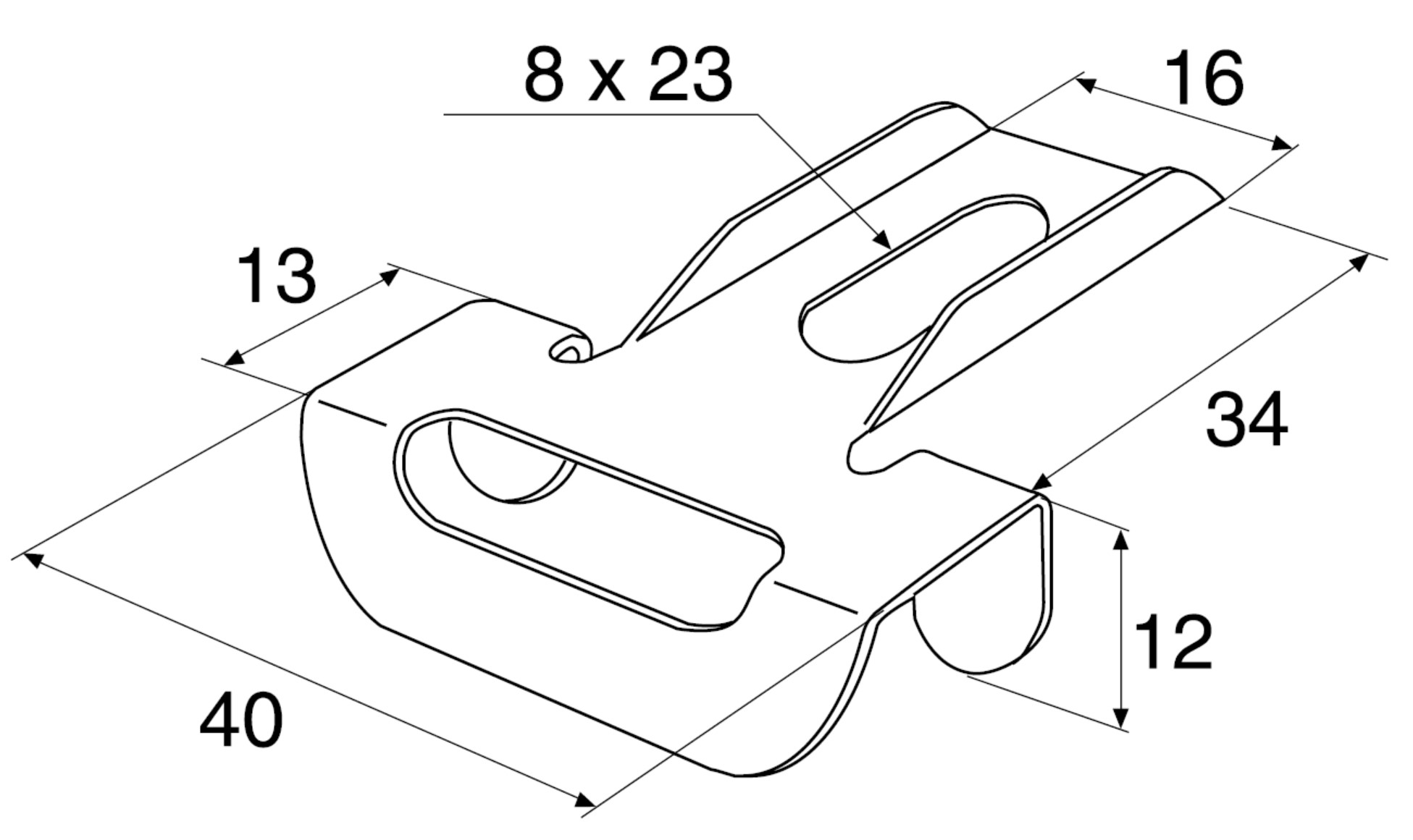 Locking clamp W77 PG white | Wibe group
