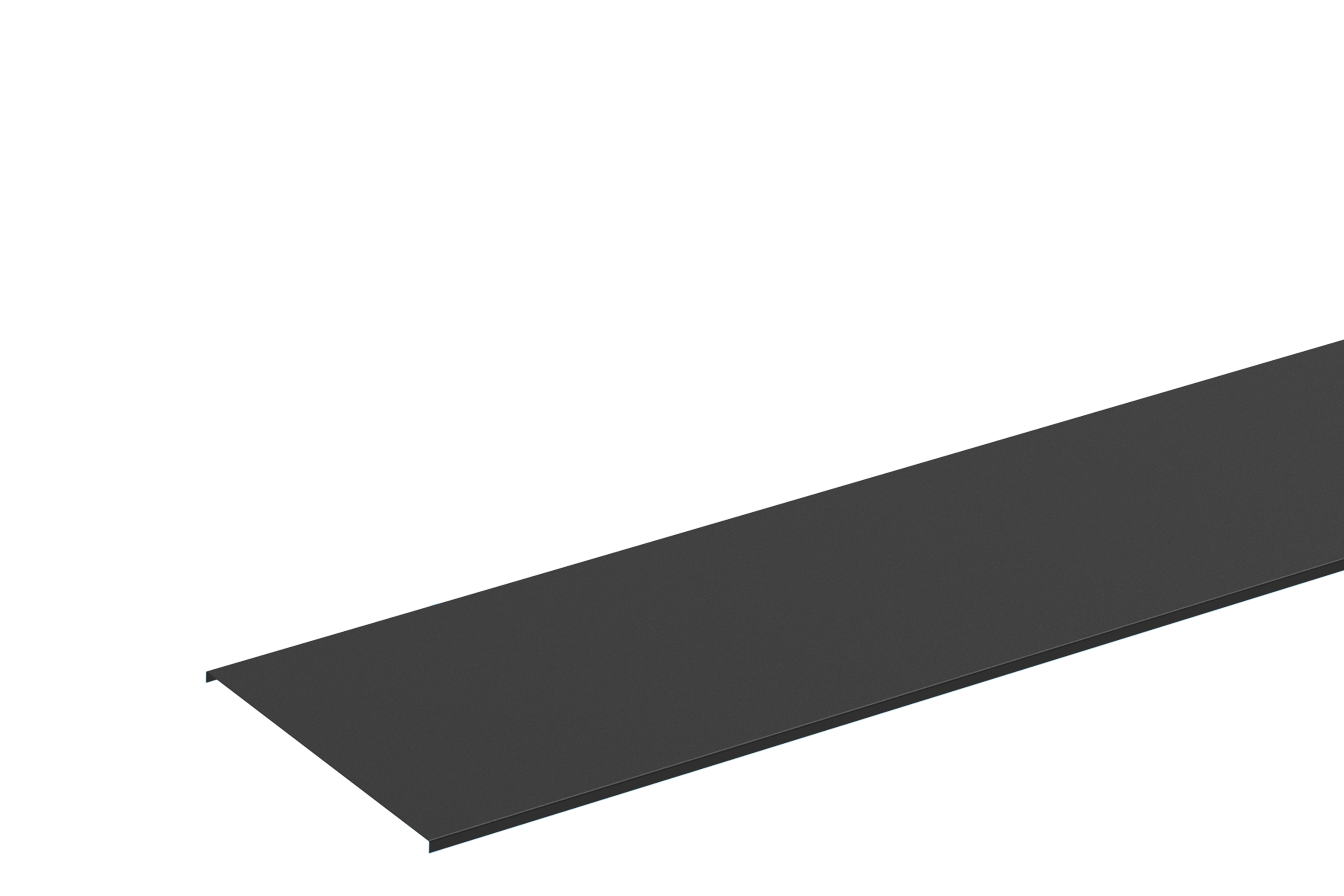 Cable tray cover 330 L=2m black | Wibe group