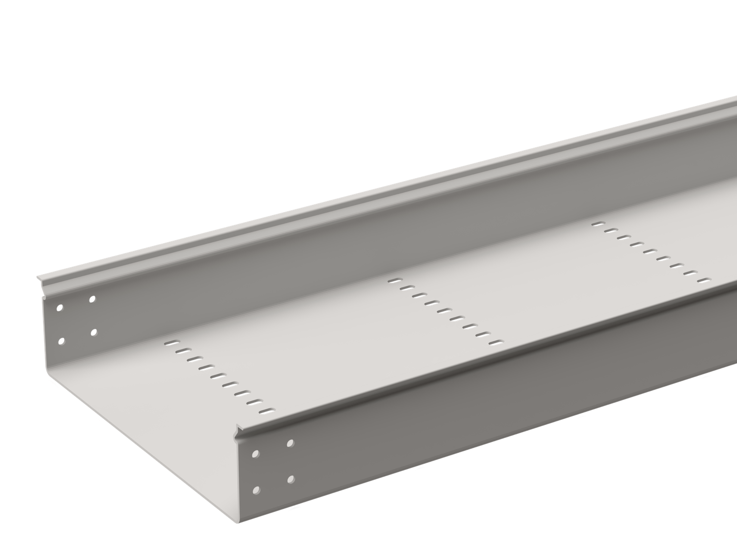 Cable tray slotted 400x110mm 3m PY1 | Wibe group