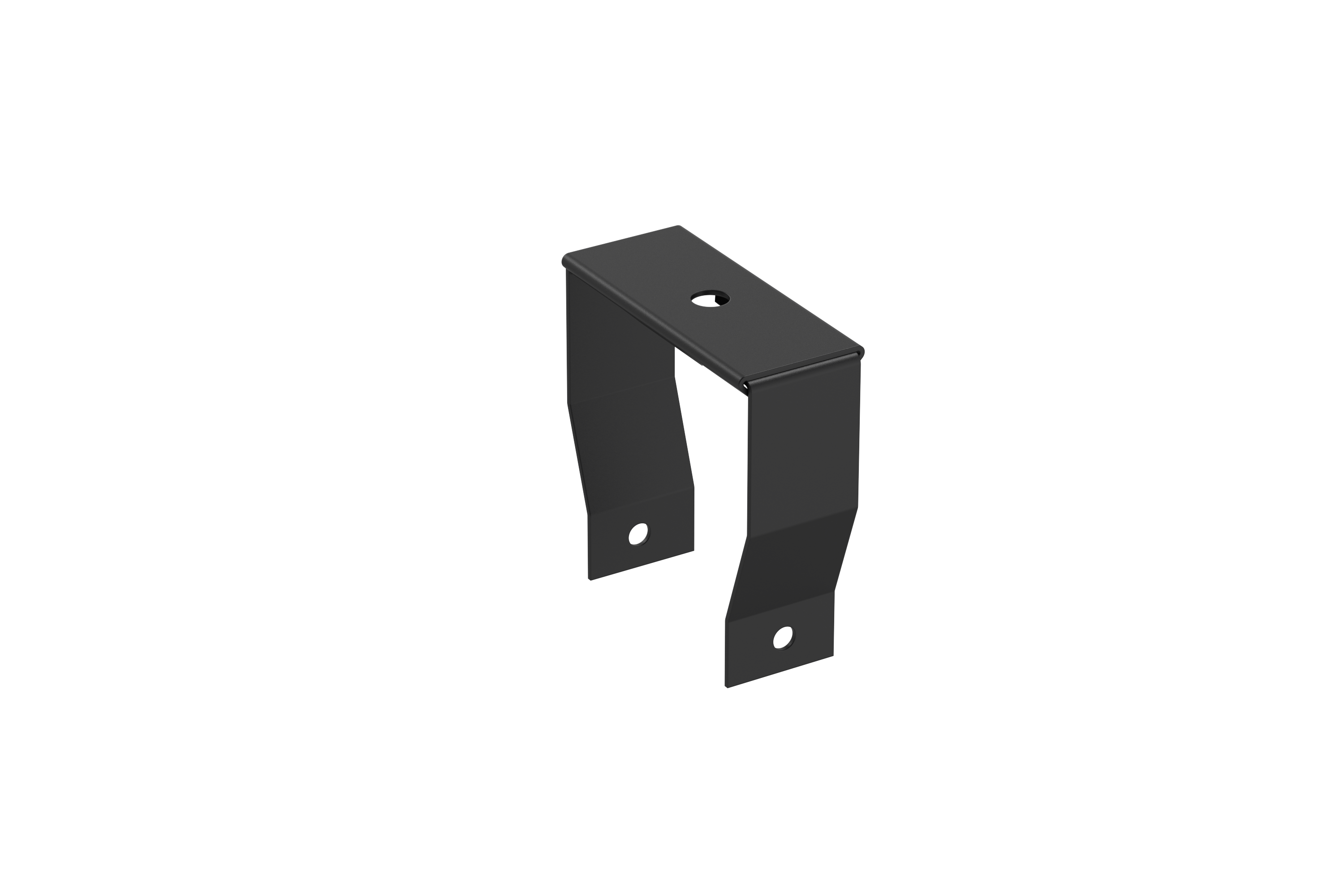 Channel bracket for tray cover 70 black | Wibe group