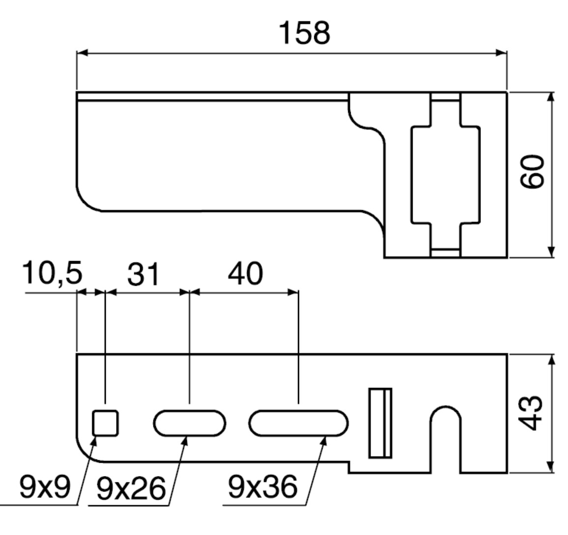 Rod bracket 82 HDG | Wibe group