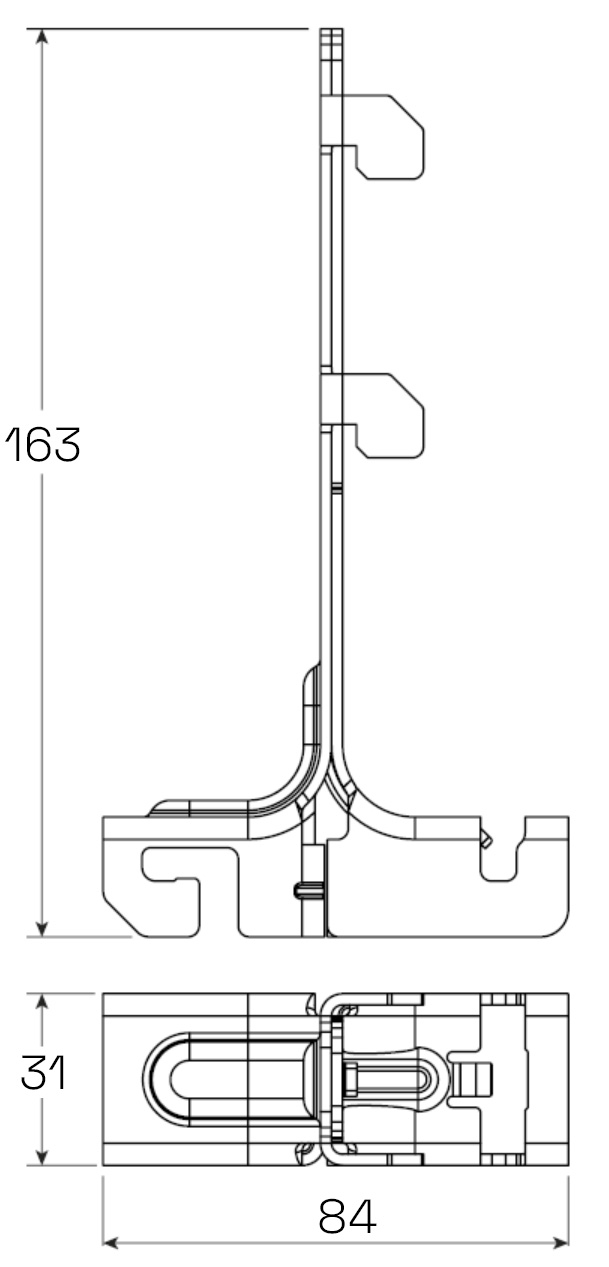 CLX3 Defem cent. susp.bracket 120-220 PG | Wibe group