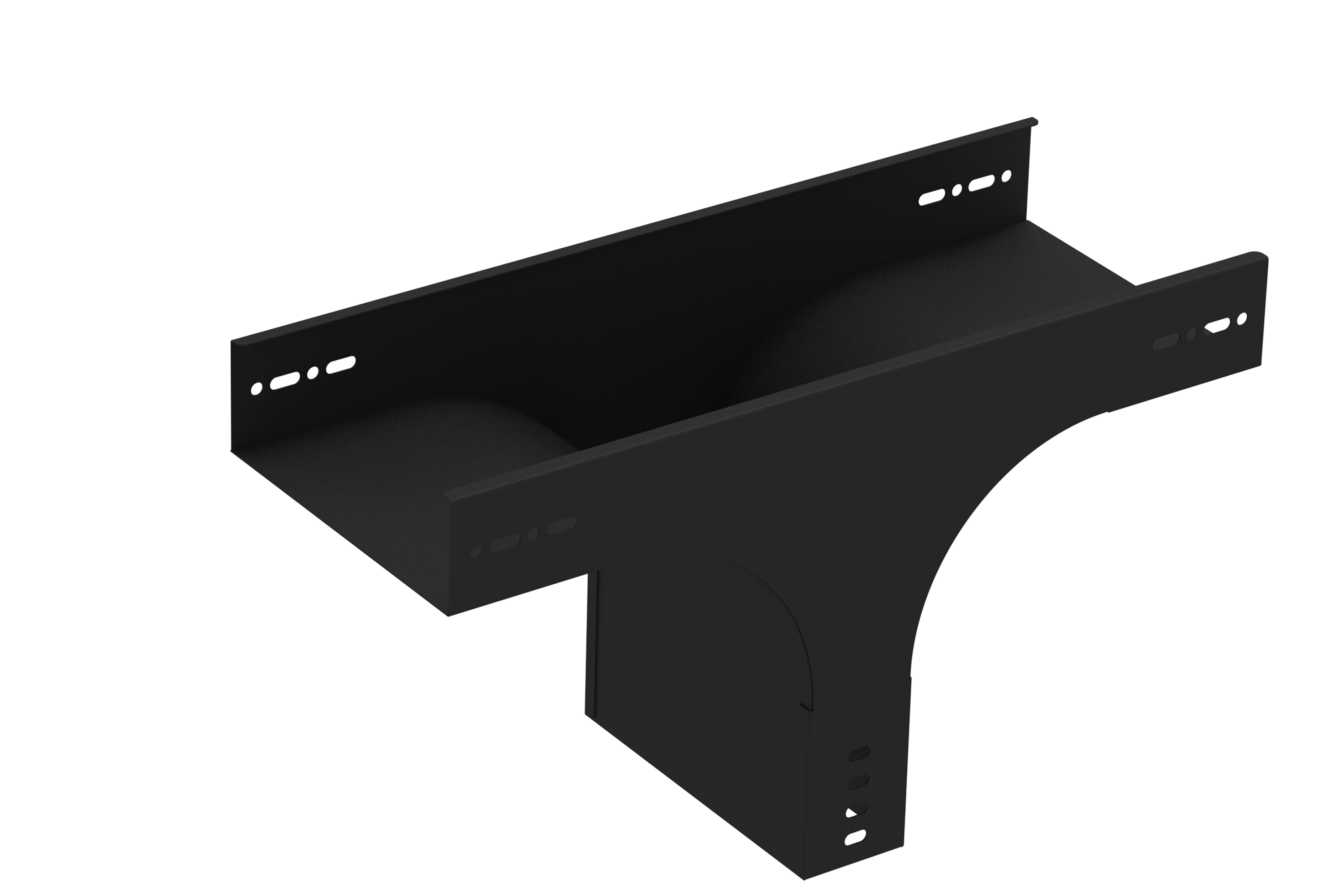 Fixed vertical T-piece 60x200 black | Wibe group