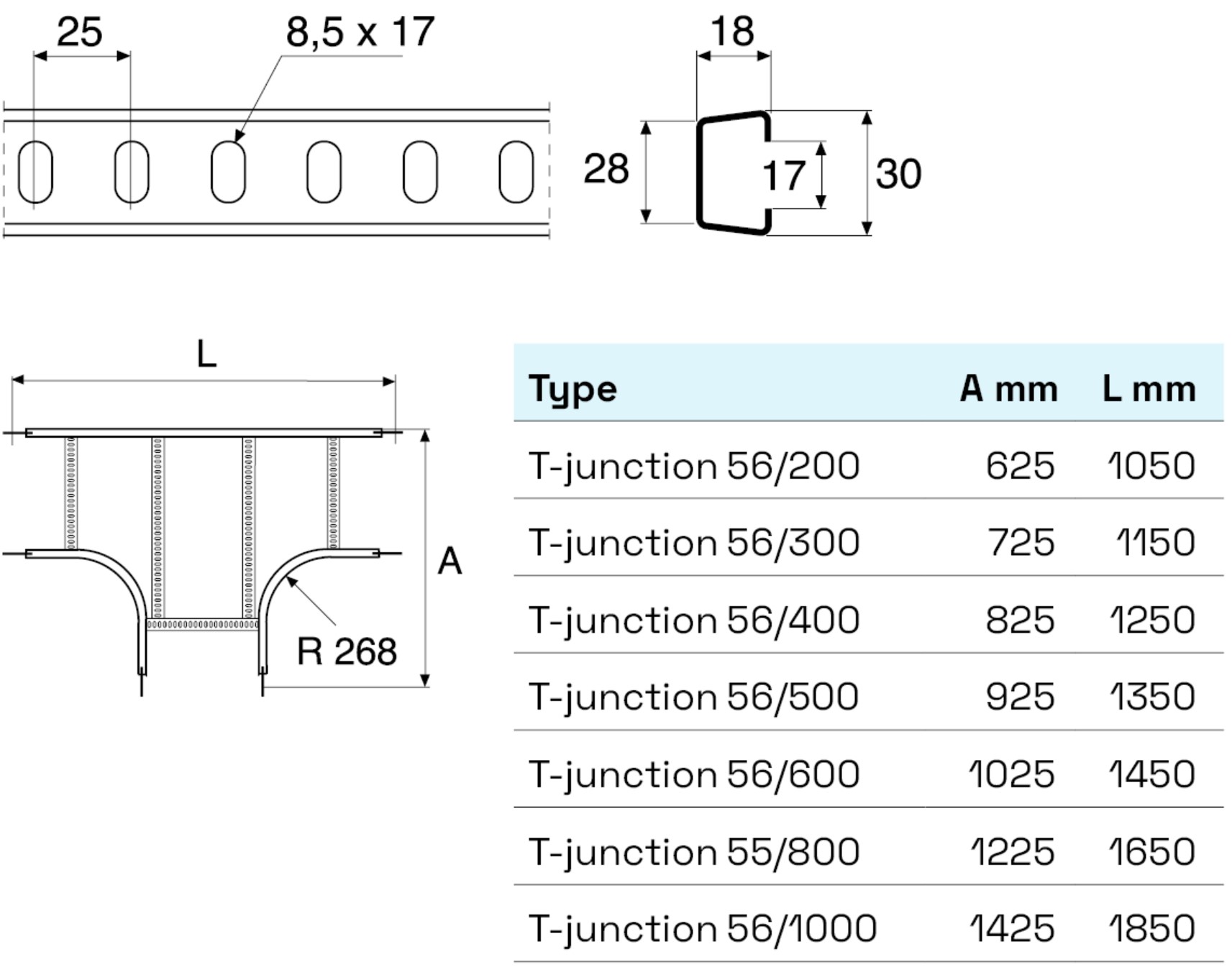 T-junction 56-800 AISI316L | Wibe group