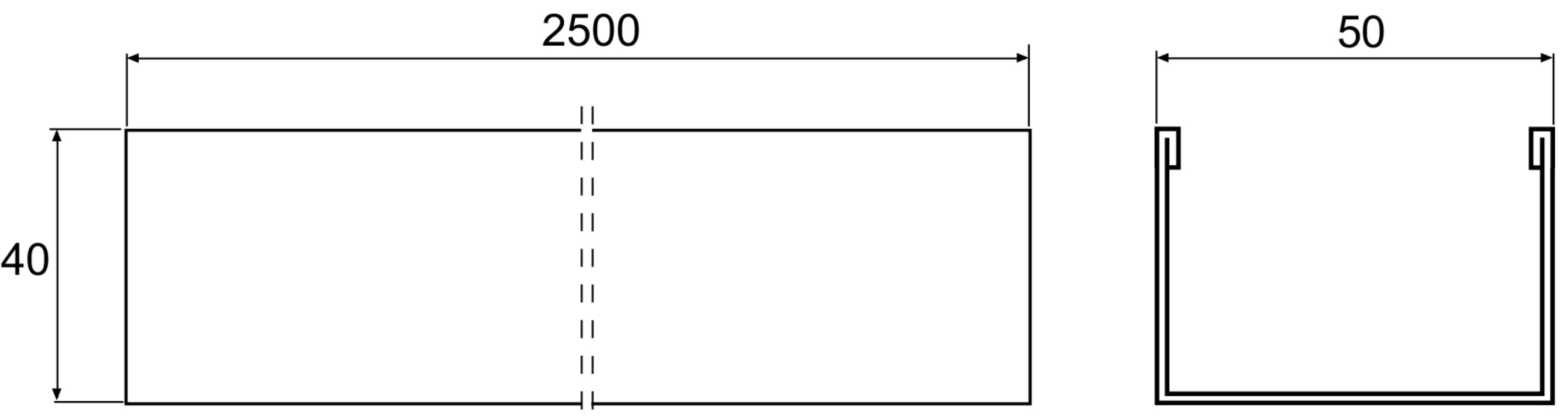 Tele-channel B6/50 2.5m PG | Wibe group