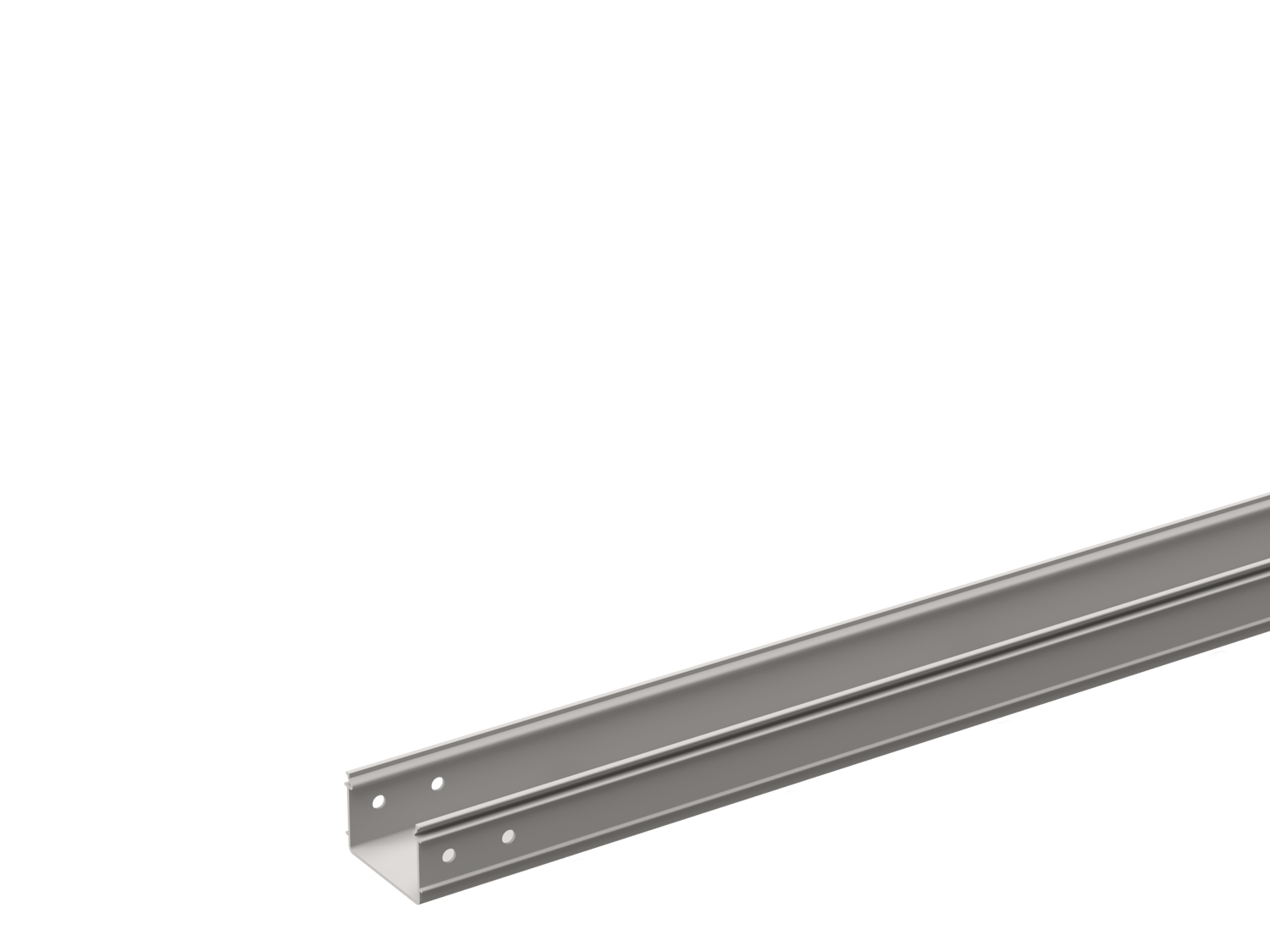 Cable tray slotted 75x50mm 3m PY1 | Wibe group