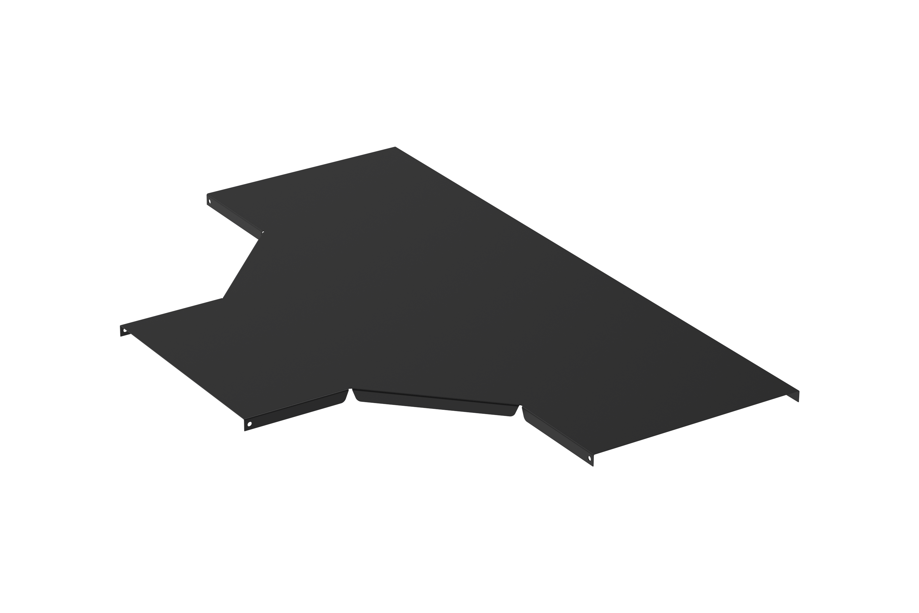 Fixed cover T-piece 200 black | Wibe group